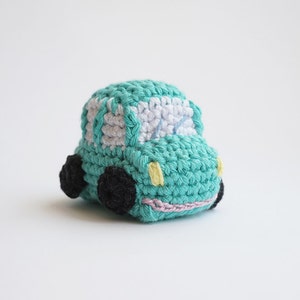 Green Car - Crochet Amigurumi Keychain - Mint Color - Etsy
