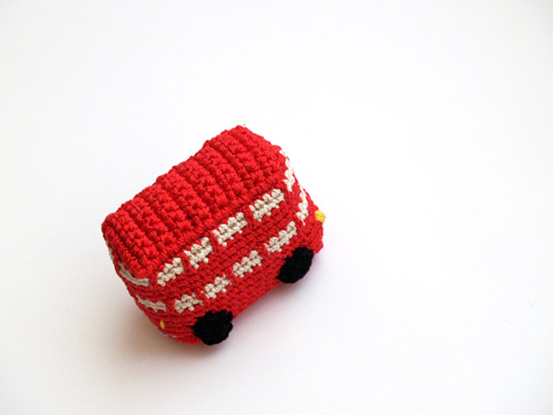 London Bus, Red Bus, Double Decker Bus, British Red Bus, Amigurumi Bus ...