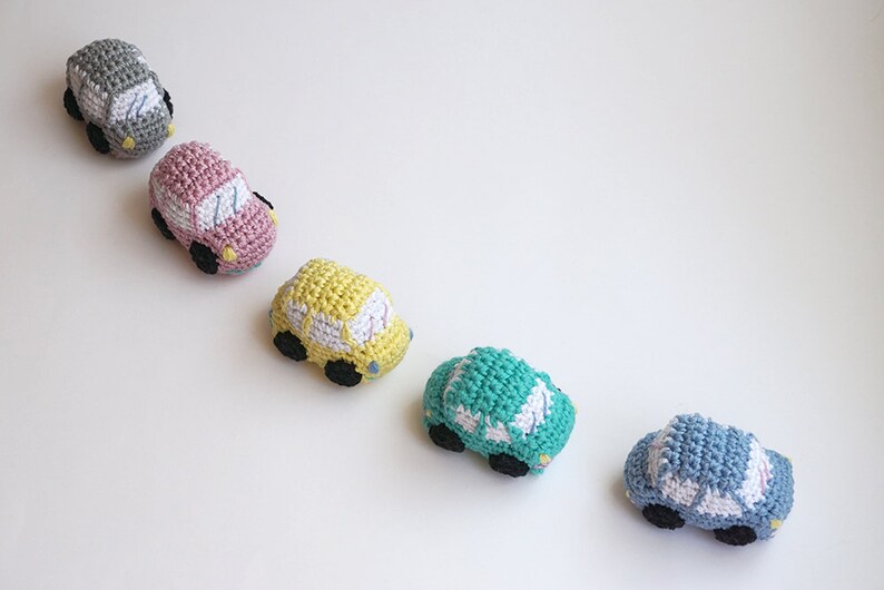 Blue Car - Crochet Amigurumi Keychain - Soft Blue Color - Etsy