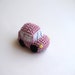 Pink Car Crochet Amigurumi Keychain Soft Light Pink Color - Etsy