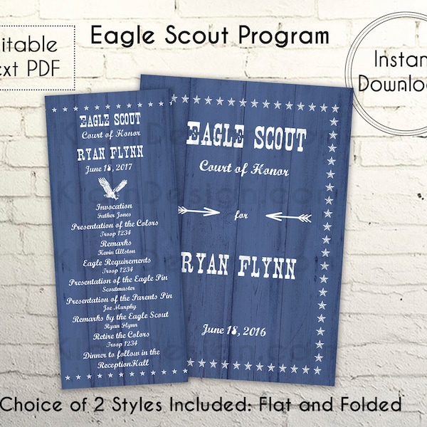 Eagle Scout Printables - Etsy