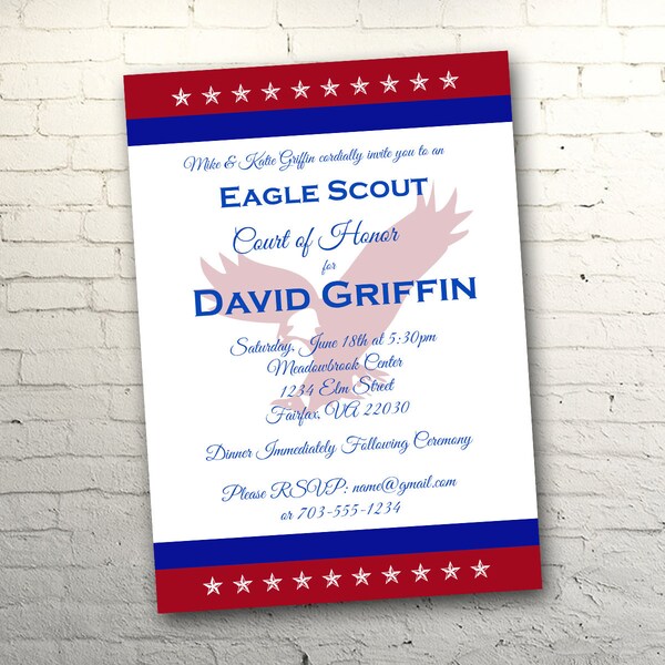 Eagle Scout Invitations - Etsy
