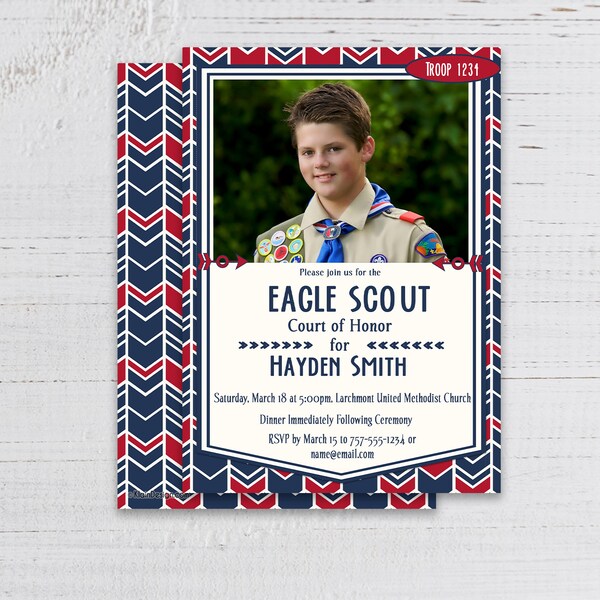 Eagle Scout Invitations - Etsy