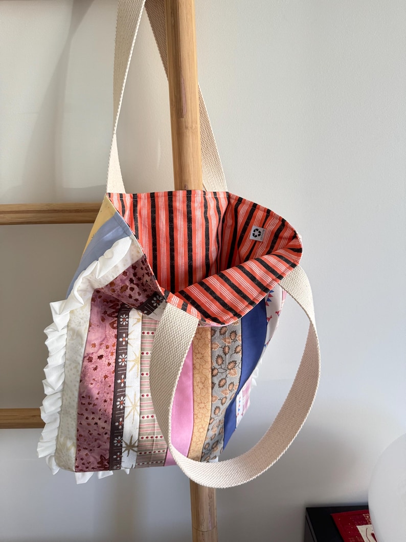 Tule Ruffle Tote Bag: Pink Medium Handmade Bag - Etsy