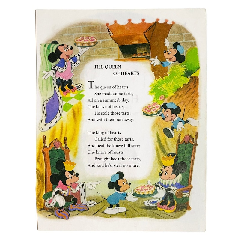 Vintage Nursery Wall Art Walt Disney Mickey Mouse Golden Book Original ...