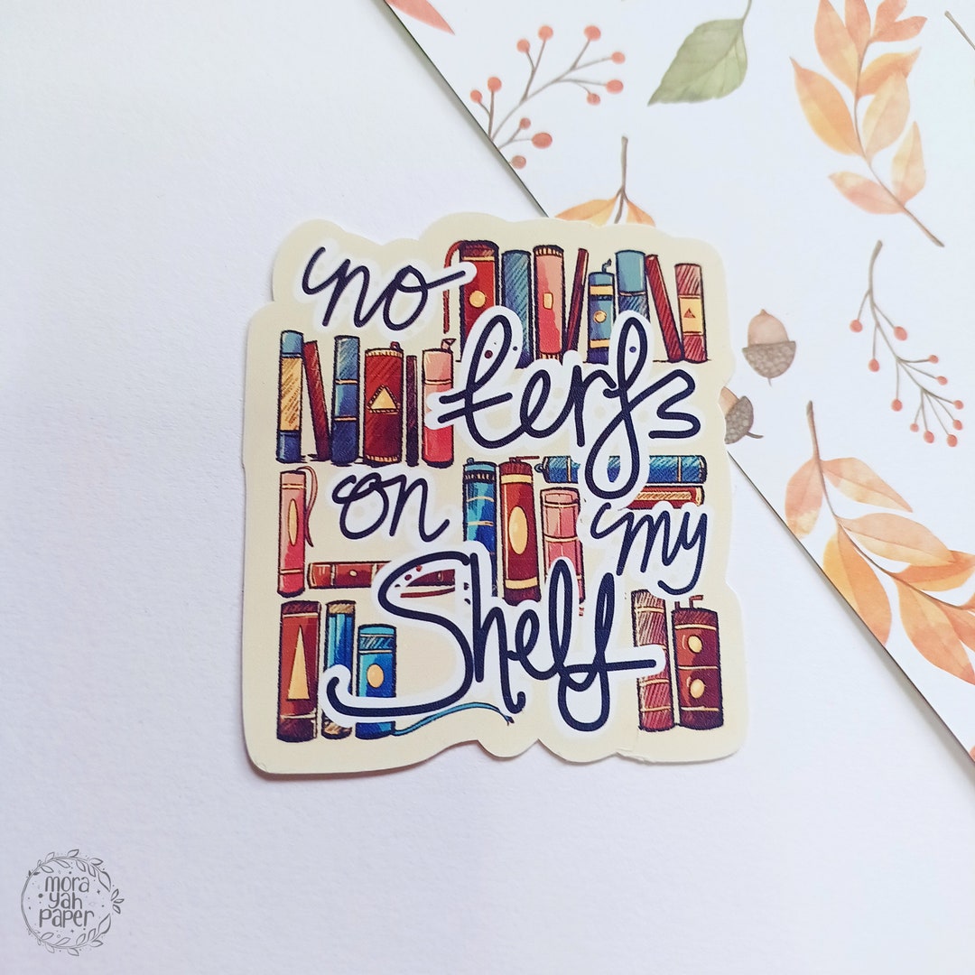 No TERFS on My Shelf Holographic Sticker Trans Rights Anti - Etsy