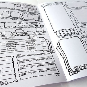 Role Play Campaign Book With Custom Character Sheets, Campaign Books ...