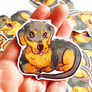 Dachshund Sticker, Good Dog Sticker, Cute Dog Sticker, Cute Puppy - Etsy