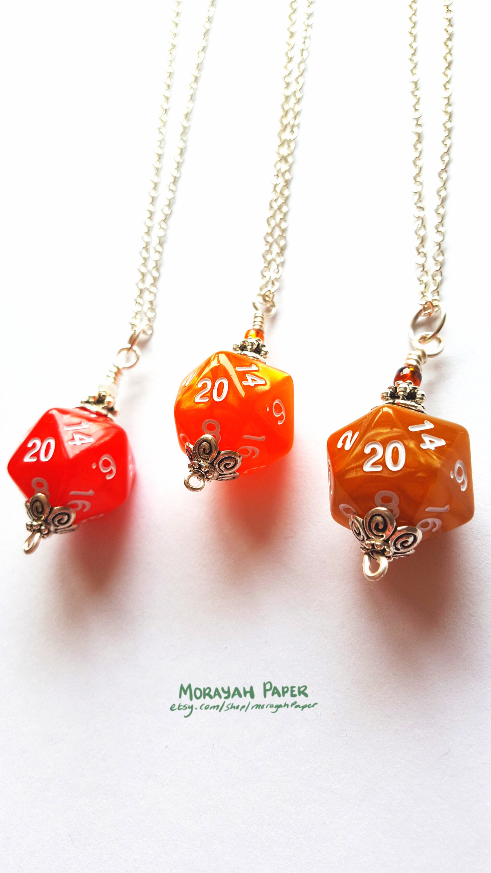 D20 Necklace Dice Necklace Pearl Jewelry D-20 Pendant | Etsy