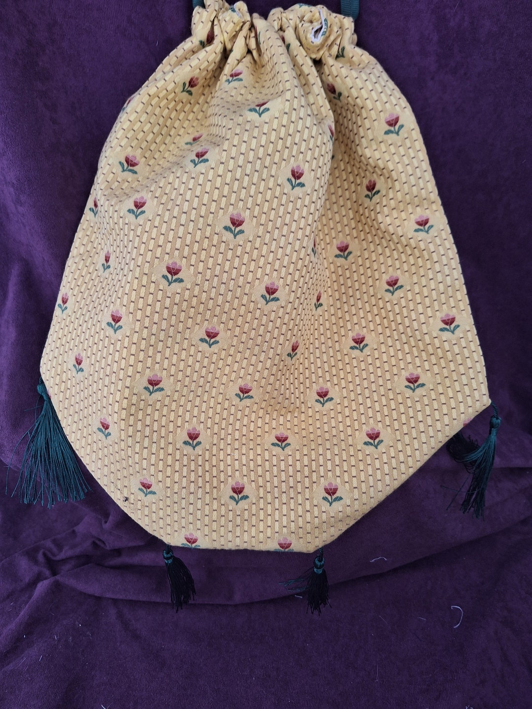 Giant Yellow Floral Reticule - Etsy