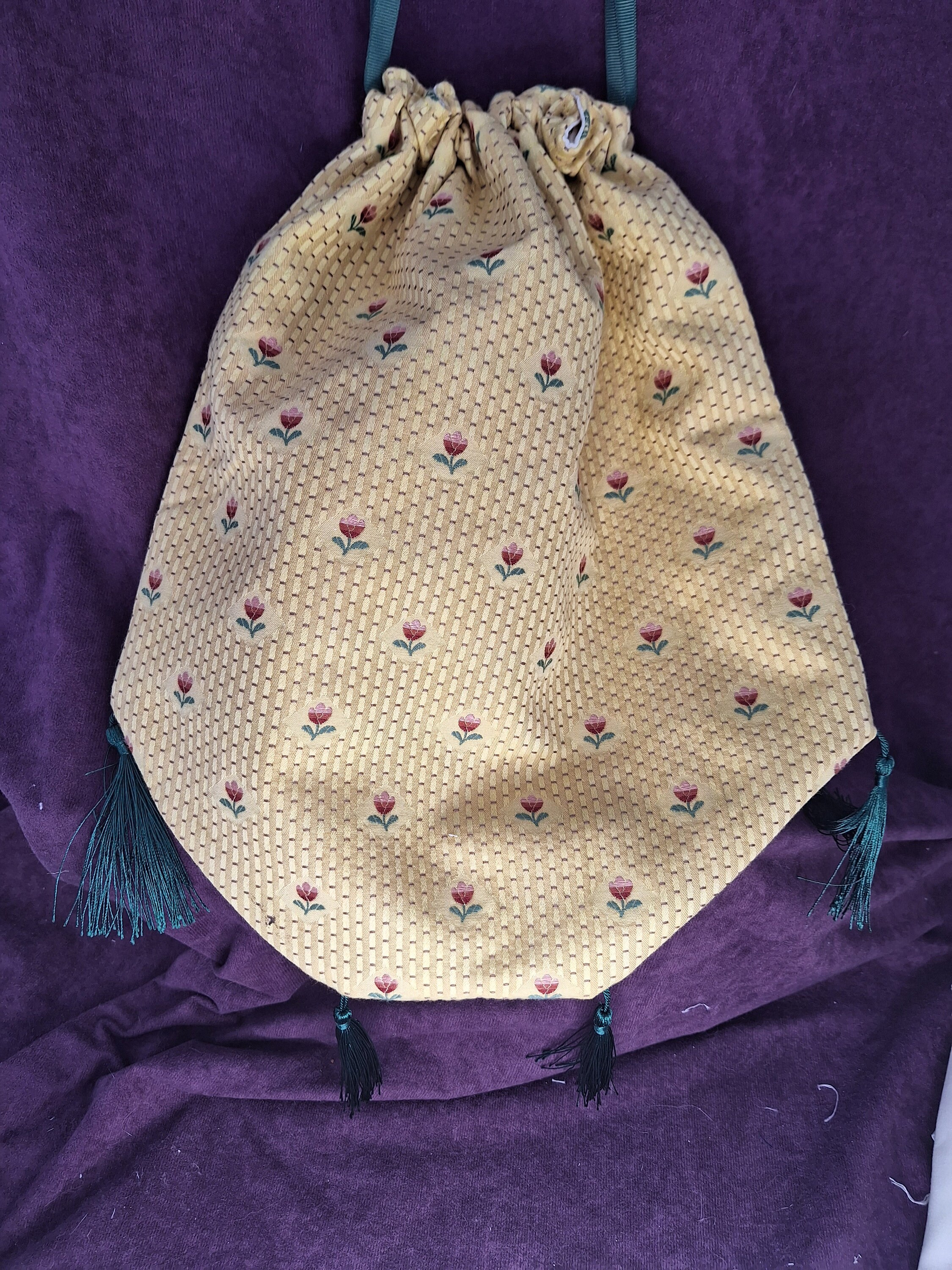 Giant Yellow Floral Reticule - Etsy