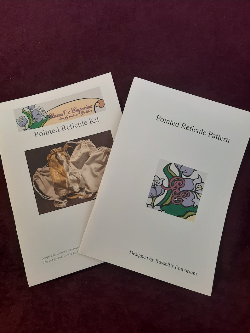 Downloadable Regency Reticule Pattern - Etsy