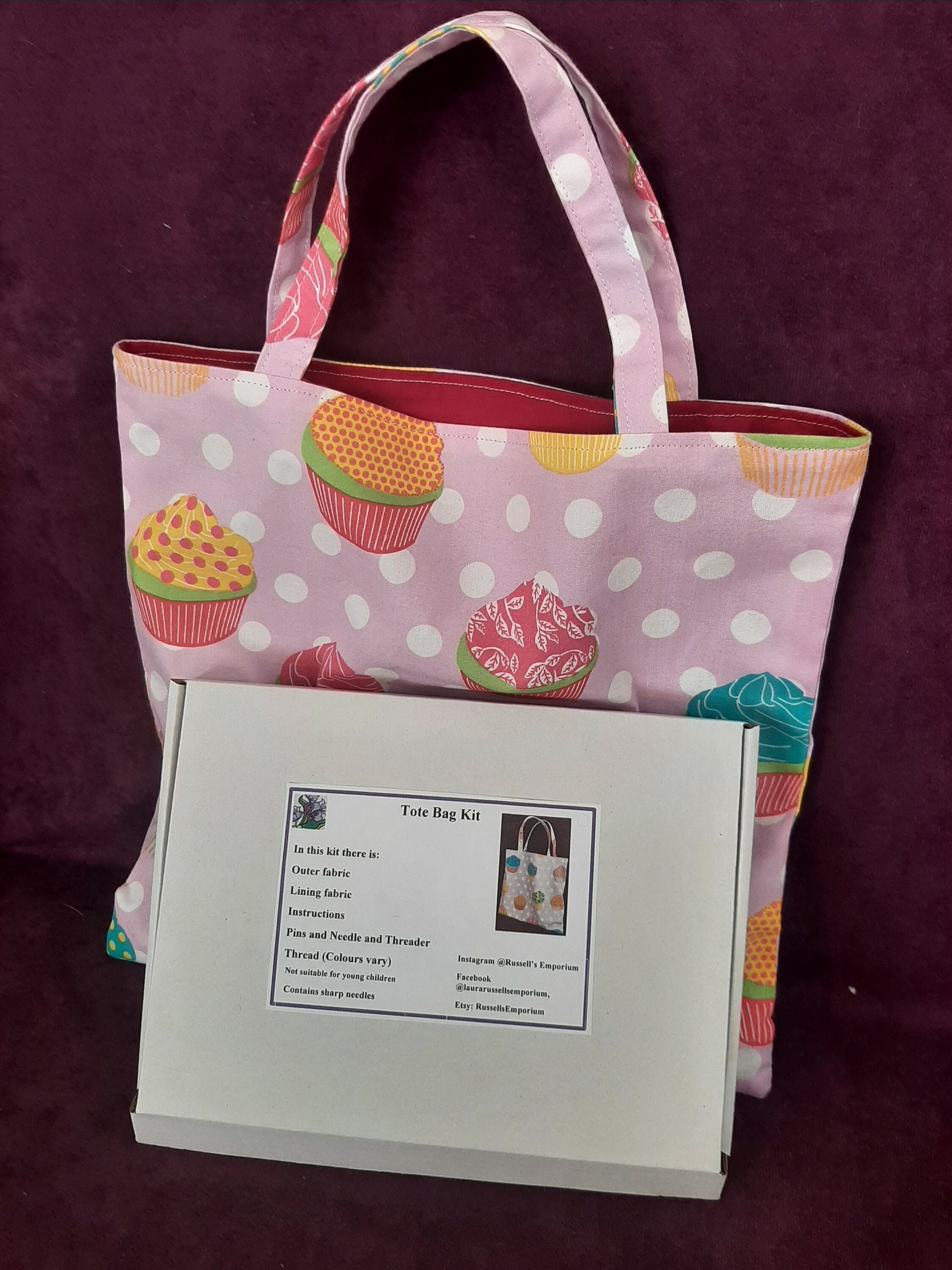 Little Girls Tote Bag Kit - Etsy