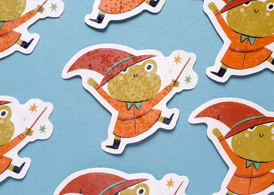 Wizard Frog Sticker, Raven Sticker, Animal, Skull, Funny Sticker ...