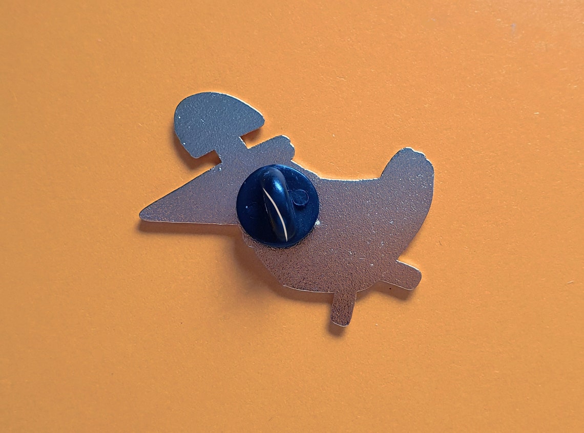Mushroom Raven Enamel Pin, Enamel Pin, Blackbird Pin, Animal Pin, Raven ...