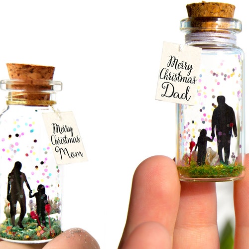 Gift for Dad Mom Message in a Bottle Personalized Gift From - Etsy
