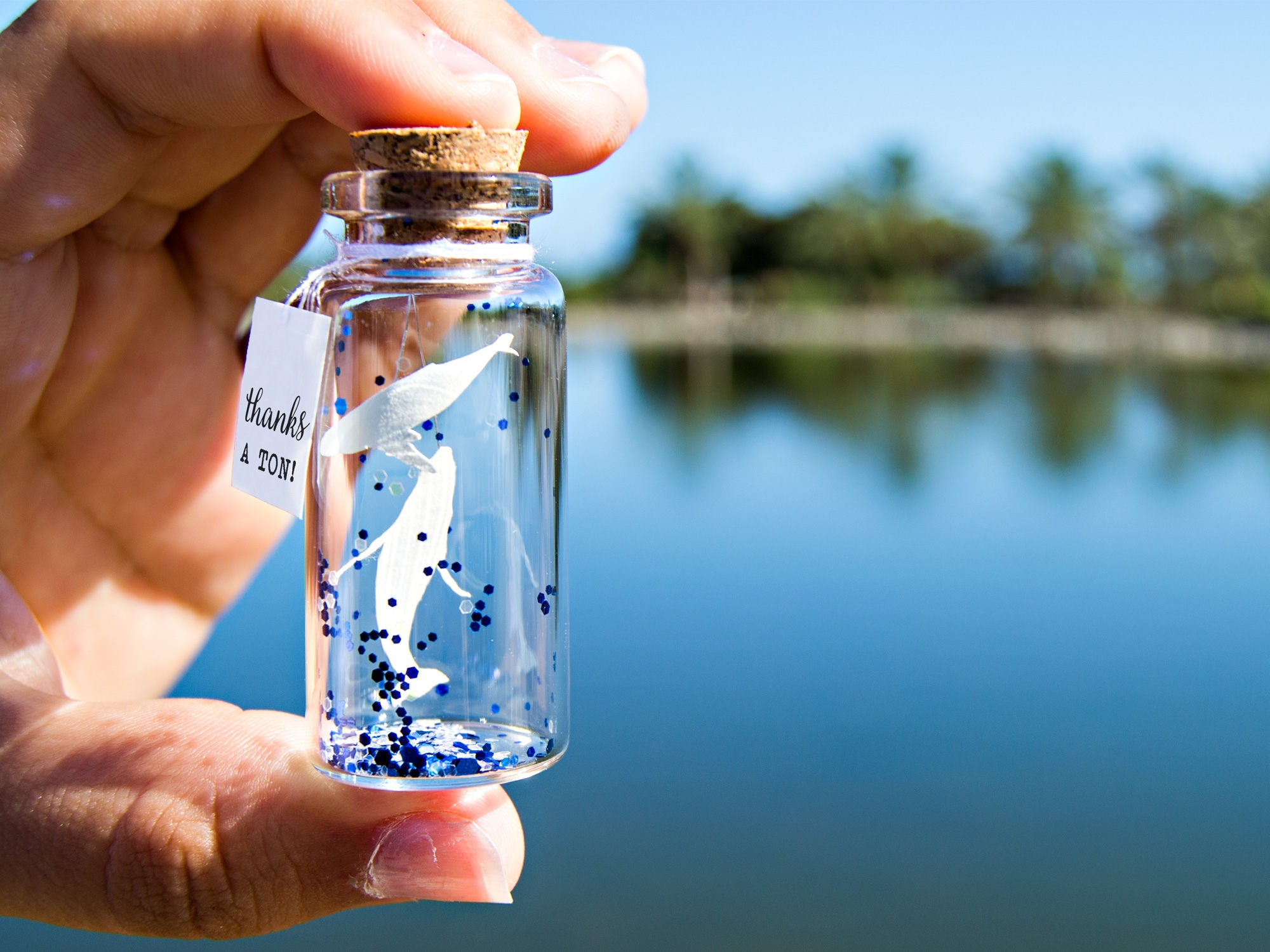Whales Gift Love You a TON Gift for Boyfriend. Tiny Message - Etsy