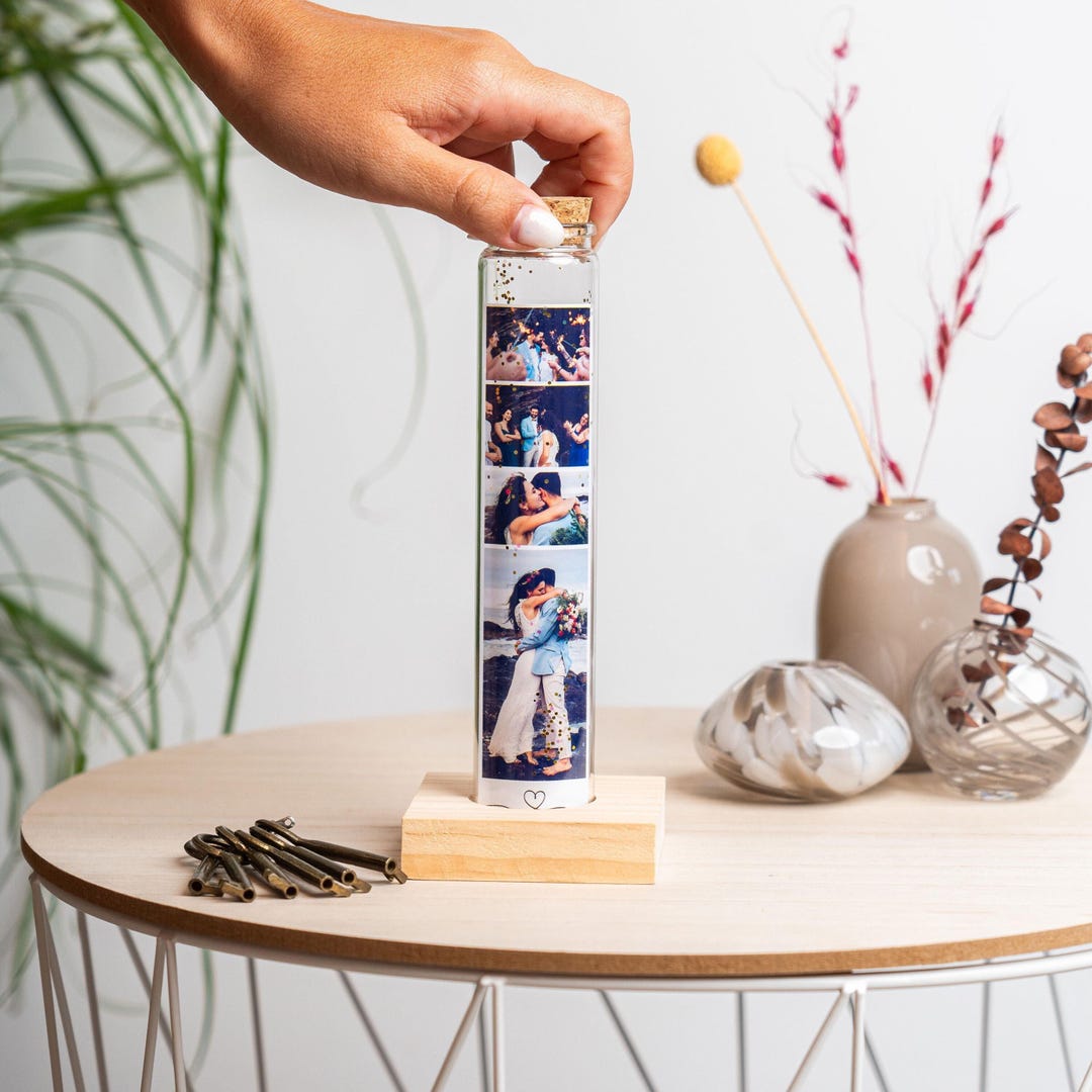 Wedding Gift Photos in a Bottle, Anniversary Gift, Birthday Gift ...