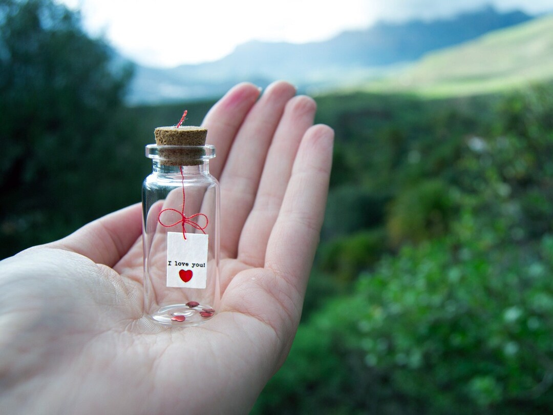 Personalized Gift for Girlfriend I Love You Gift Message in Bottle ...