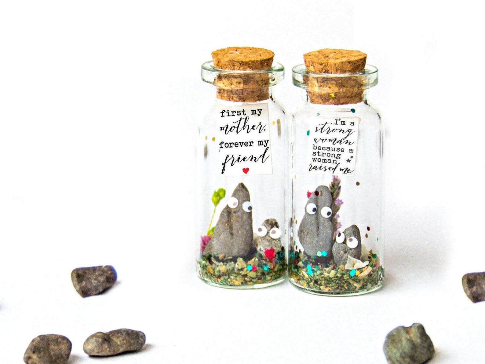 Mothers Day Gift Mothers Day Message in a Bottle Mother and Daughter ...