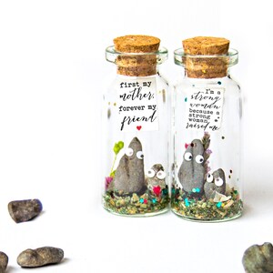 Mothers Day Gift Mothers Day Message in a Bottle Mother and Daughter ...