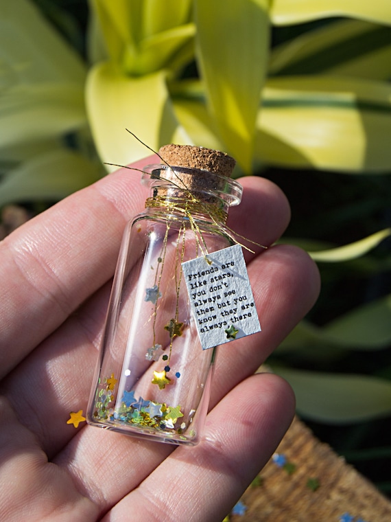 Friends Are Like Stars Tiny Message In A Bottle Miniatures Etsy friends-are-like-stars-tiny-message-in-a-bottle-miniatures-etsy