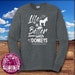Donkey Hoodie, Life is Better With Donkeys, Donkey Shirt, Donkey ...