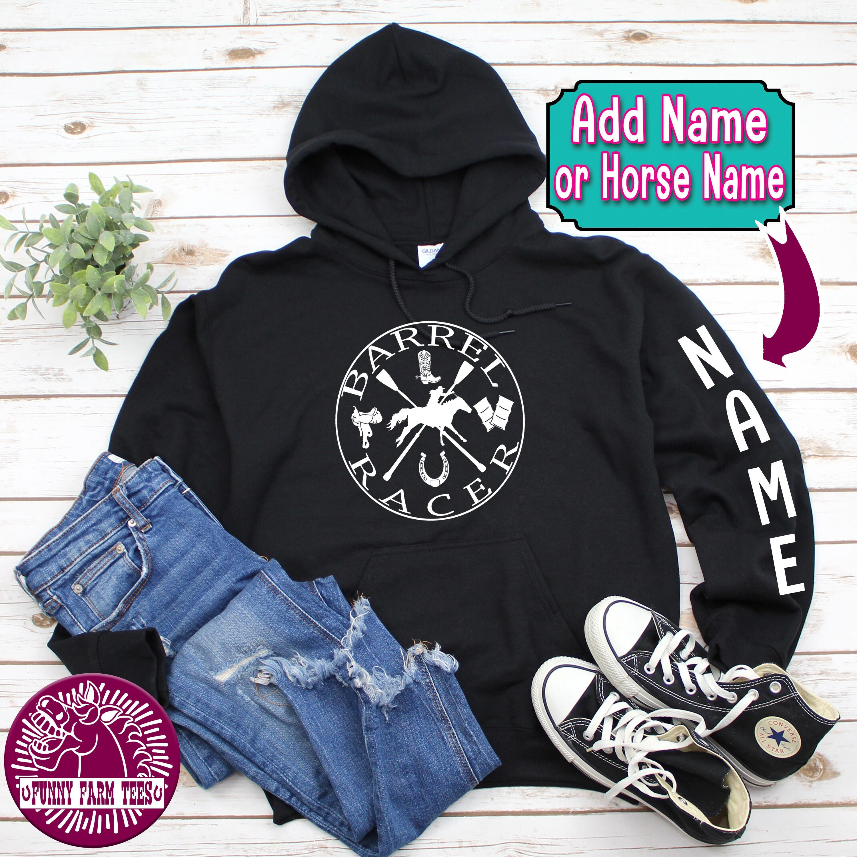 Barrel Racer Hoodie Barrel Racing Hoodie Barrel Racer Gift | Etsy