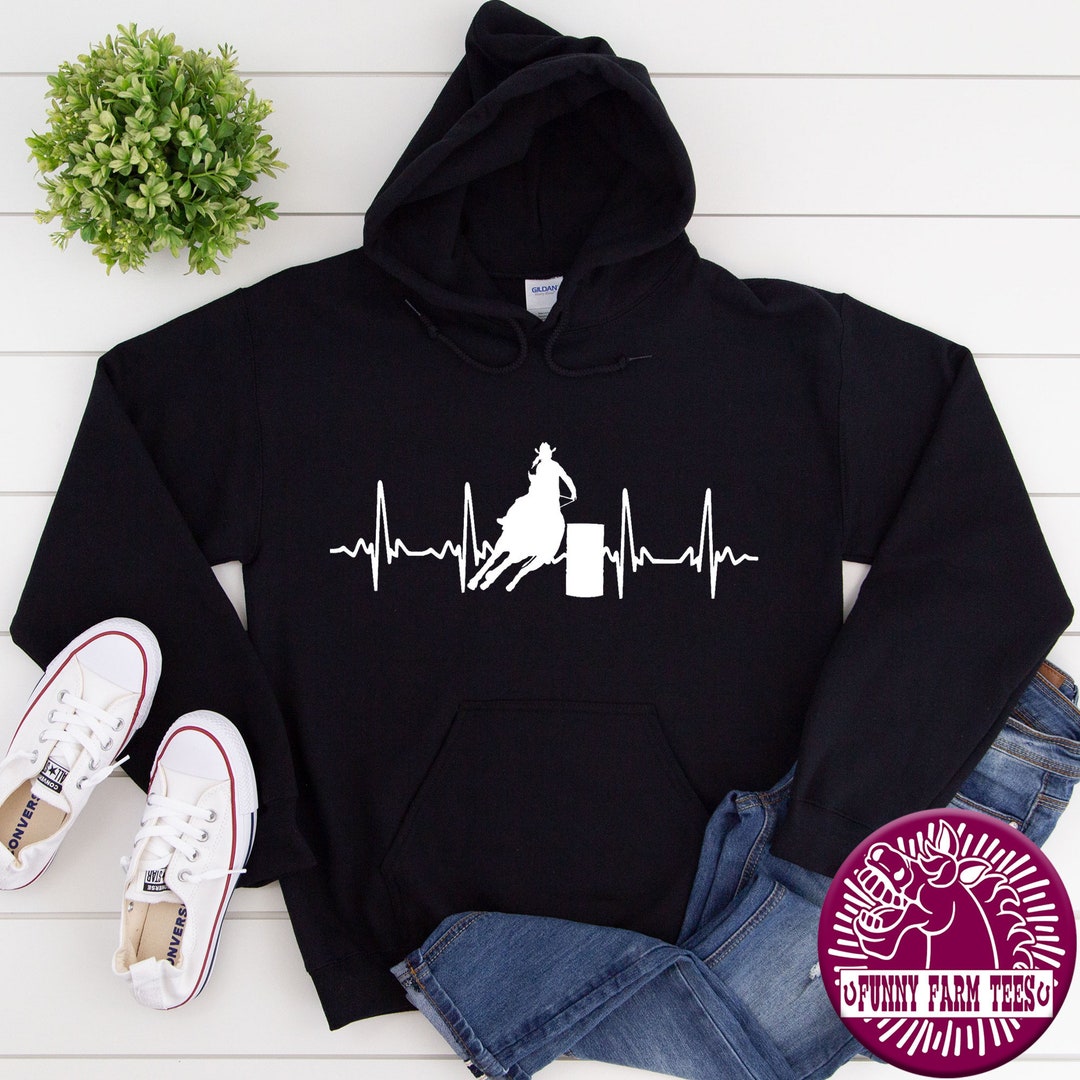 Barrel Racer Heart Beat, Barrel Racing T-shirt, Barrel Racing Hoodie ...