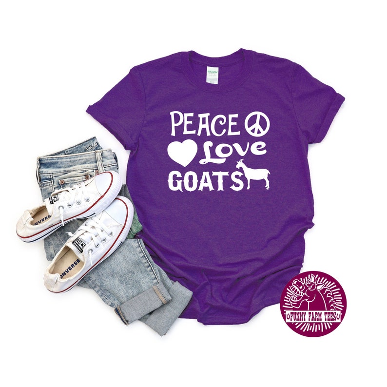 Peace Love Goats Goat T-shirt Goat Shirt Goat Hoodie - Etsy