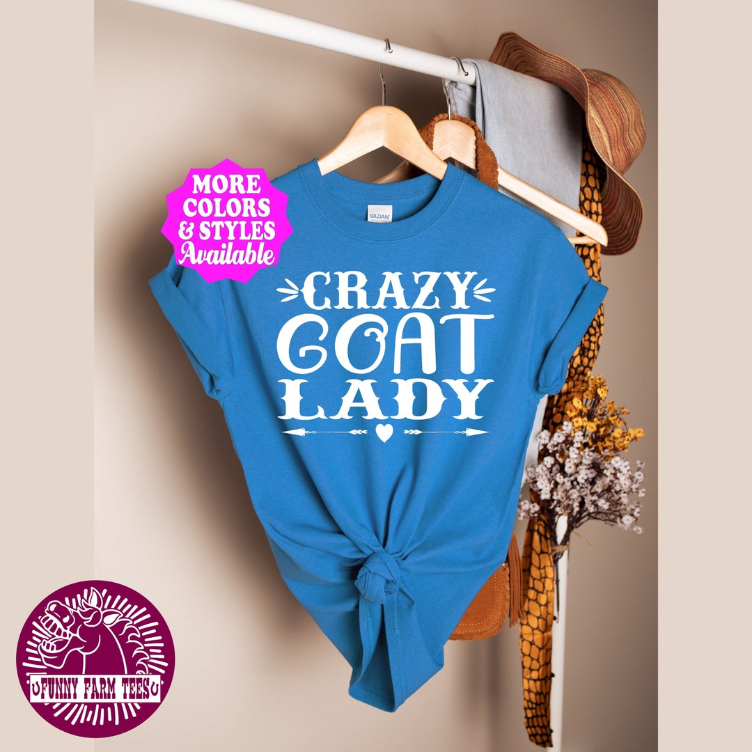Crazy Goat Lady T-shirt Goat T-shirt Goat Gift Goat Shirt - Etsy