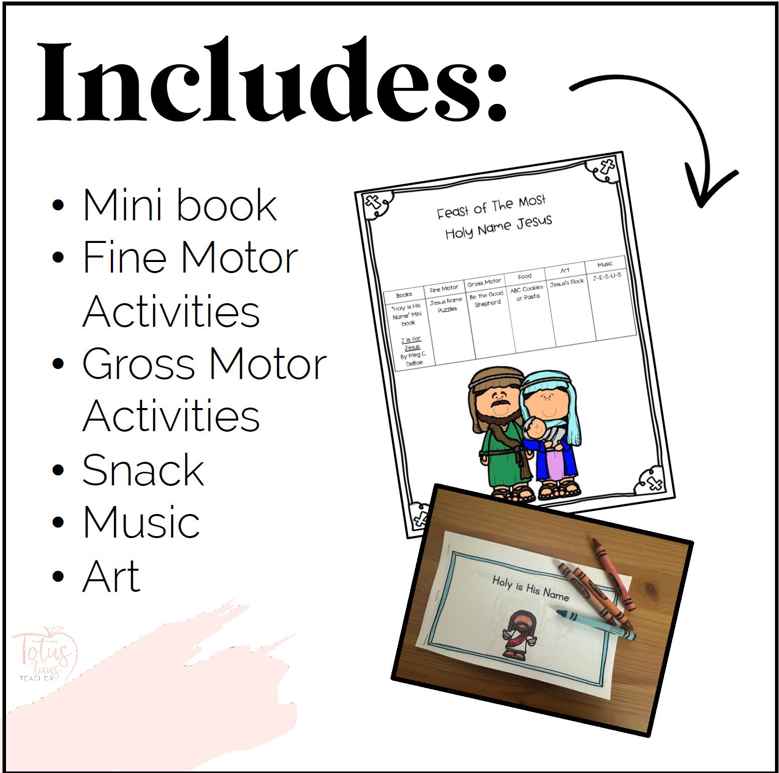 Toddler Feast of the Most Holy Name Jesus Activities - Etsy