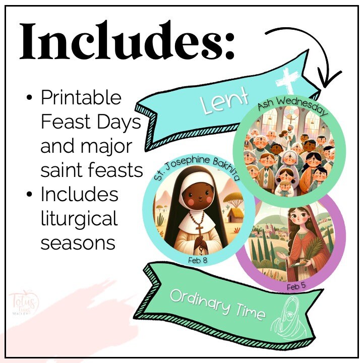 February Catholic Liturgical Calendar Printables - Etsy