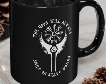 Valkyrie Cup, Viking Valknut Coffee Mug, Viking Runes, Soul of a Witch ...