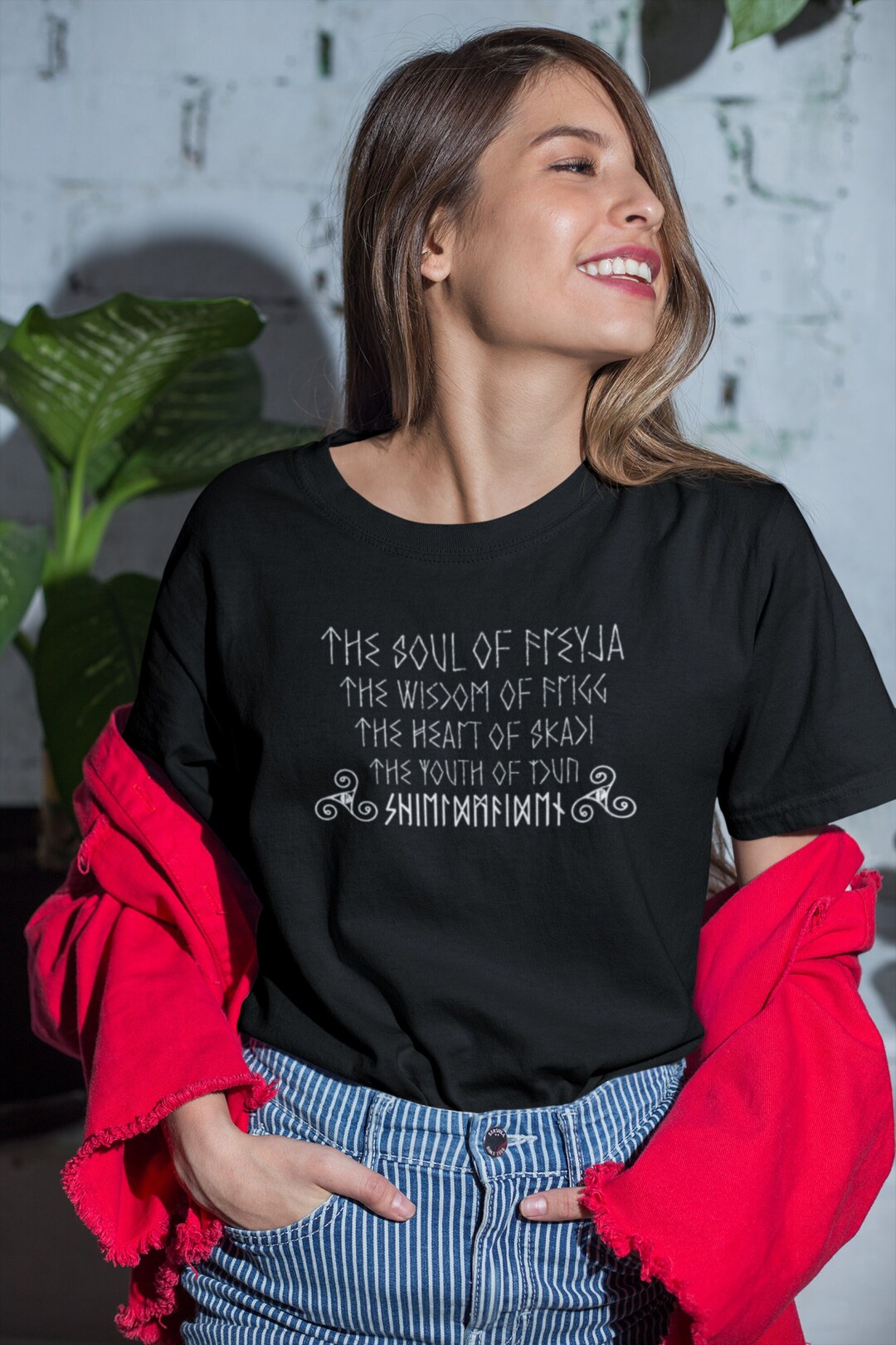 Viking Woman Tshirt, Viking Runes, Viking Freyja Shirt, Viking Gifts ...