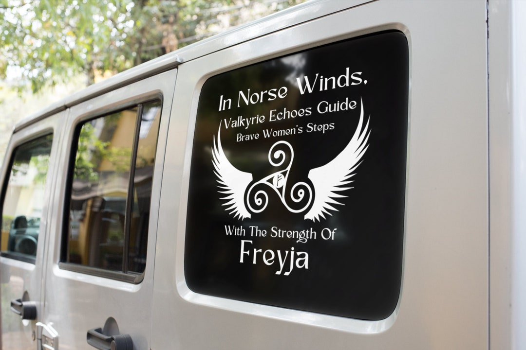 Viking Valkyrie Sticker for Her Viking Woman Decal for Strong Women ...