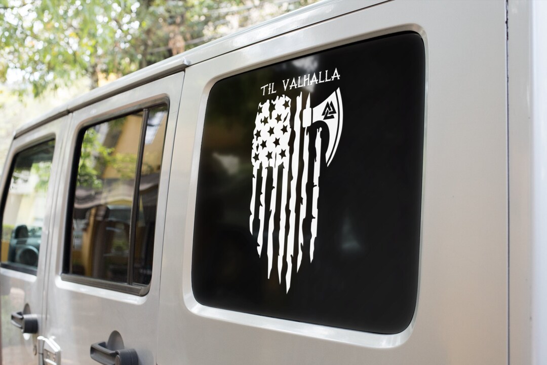 Die Cut Viking Decal, Til Valhalla Sticker, Decal, Viking Women ...