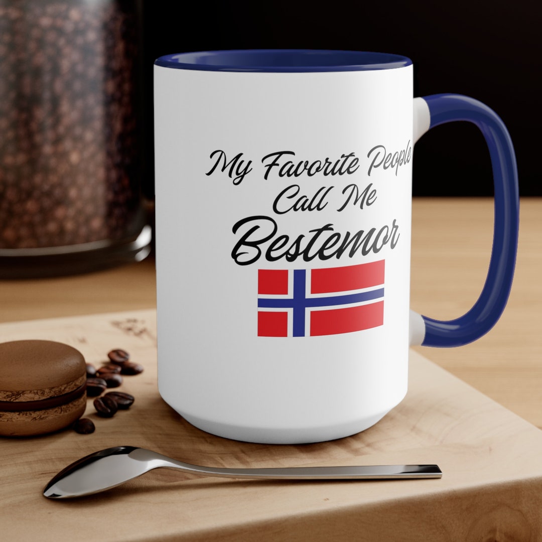 Norway Bestemor Coffee Mug, Norwegian Grandma Coffee Cup, Norwegian ...