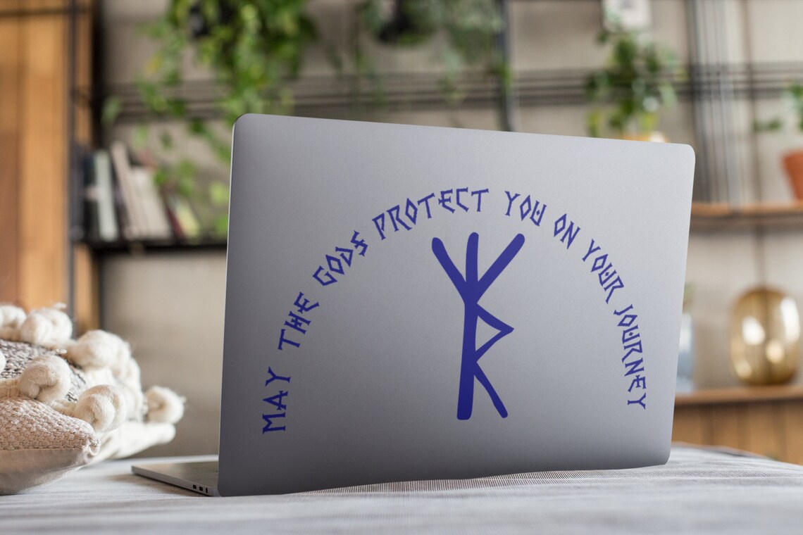Bindrune Decal, Viking Protection Rune, Safe Travels Window/laptop ...