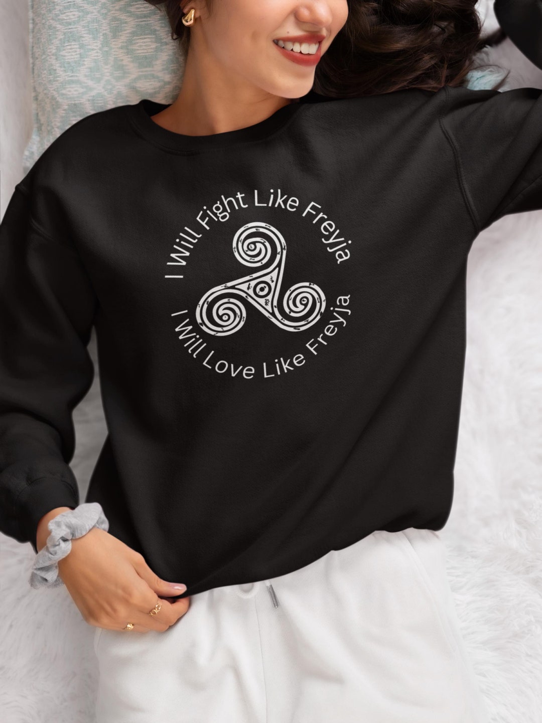 Viking Woman Sweatshirt, Norse Mythology, Viking Symbols, Symbol for ...