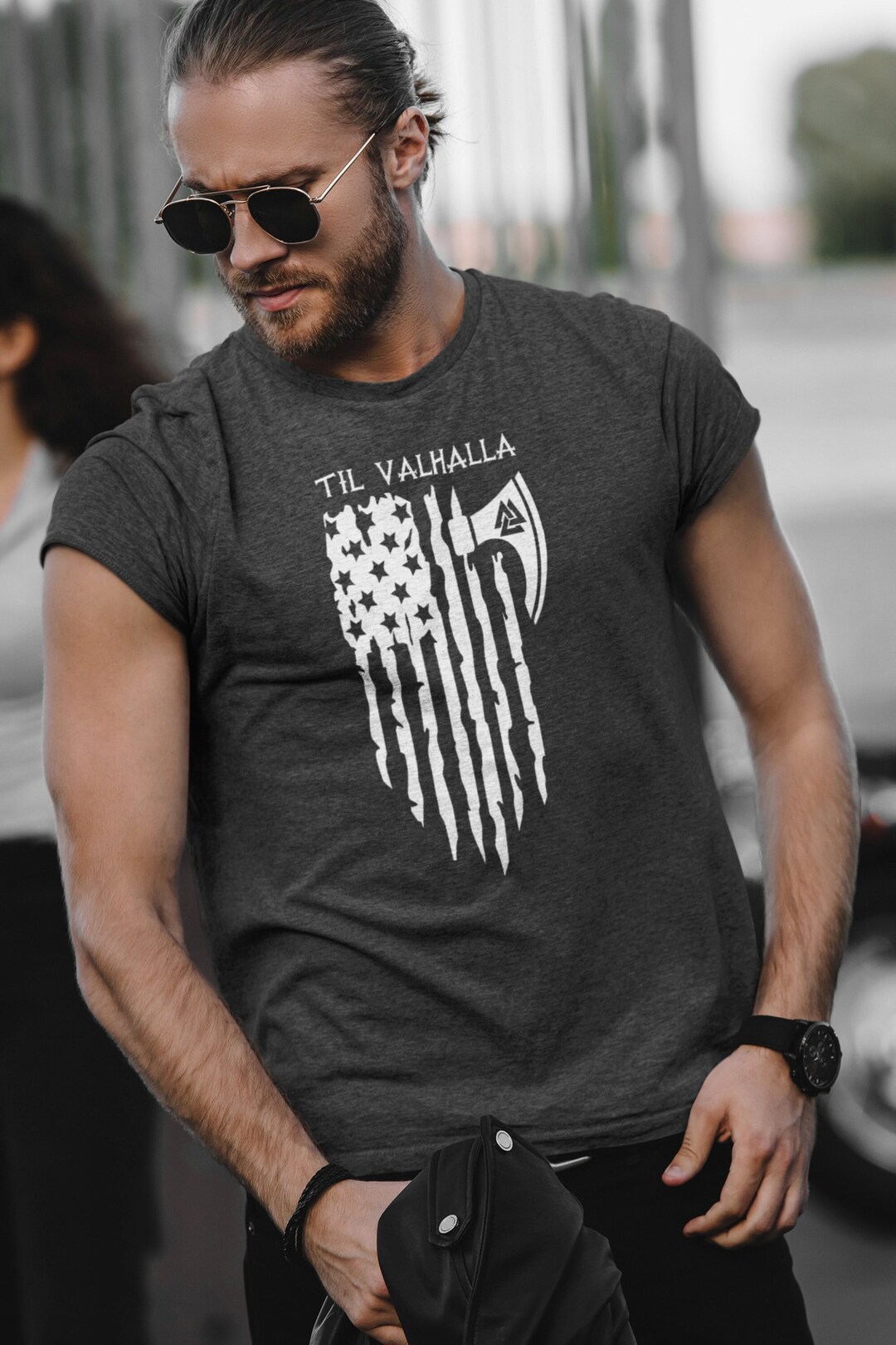 Viking Tshirt, Viking Runes, Valknut Shirt, Viking USA Flag, Norse ...