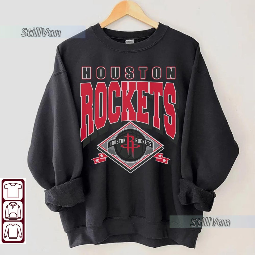 Vintage Houston Rocket Sweatshirt T-shirt Houston Basketball - Etsy