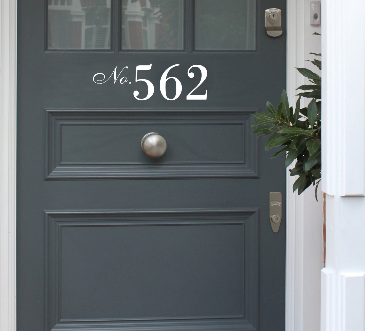 Front Door Number Decal Vinyl Number Door Decal Custom | Etsy