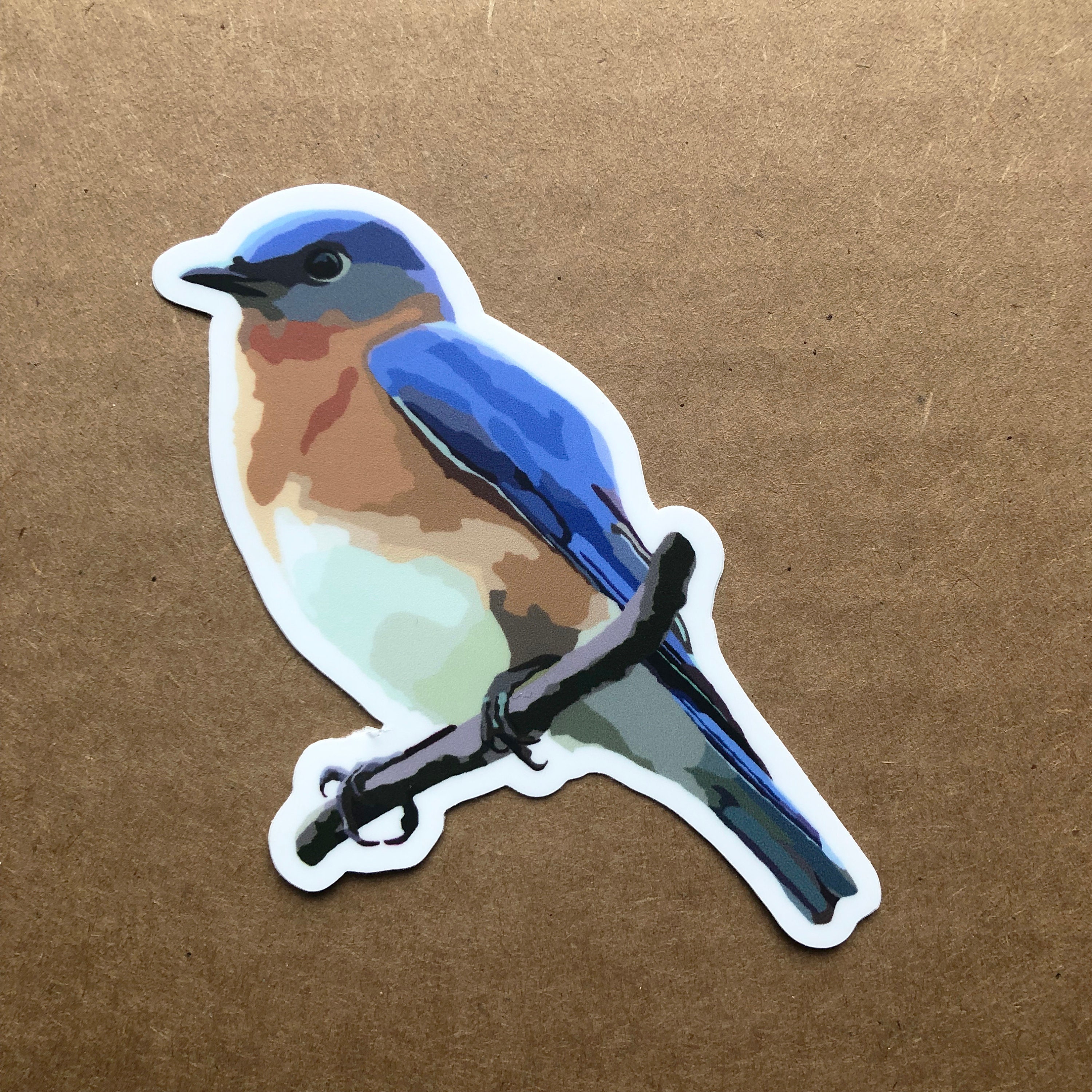 Eastern Bluebird Vinyl Sticker/decal - Etsy