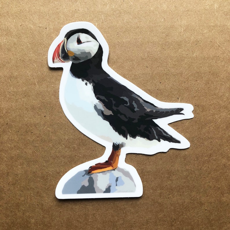 Atlantic Puffin Vinyl Sticker/decal - Etsy