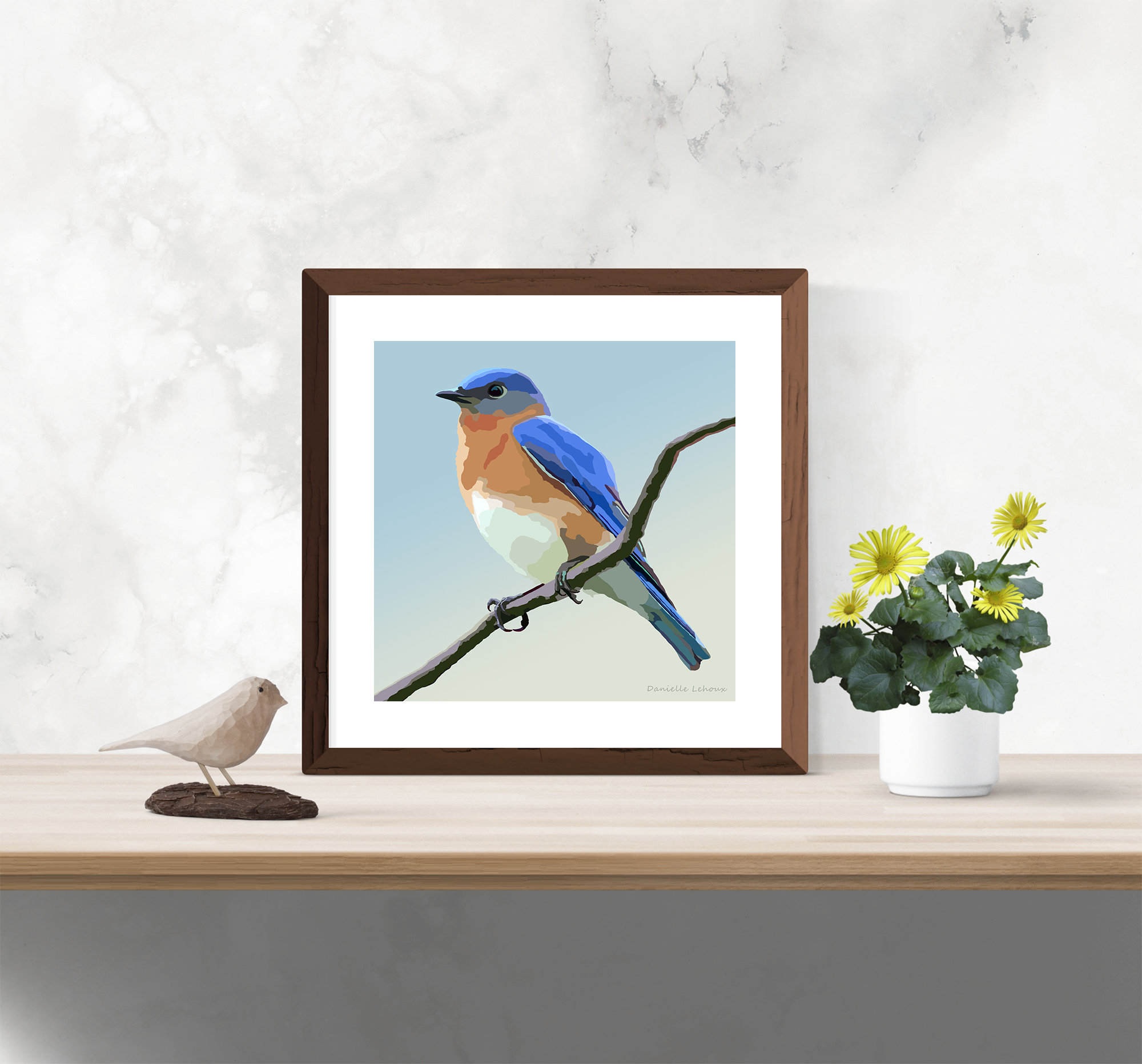 Eastern Bluebird Bird Art Graphic Art Print - Etsy
