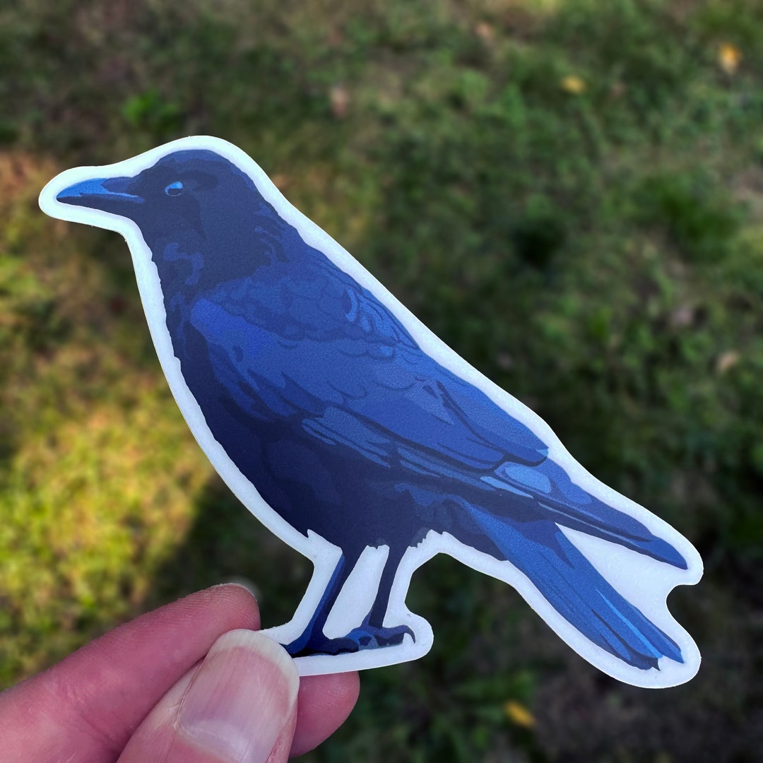 American Crow Vinyl Sticker/decal - Etsy
