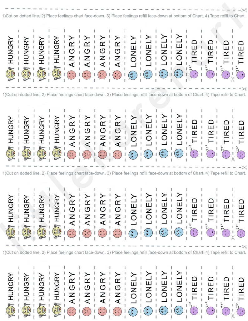 Choose-a-feeling: HALT Feelings Chart - Etsy