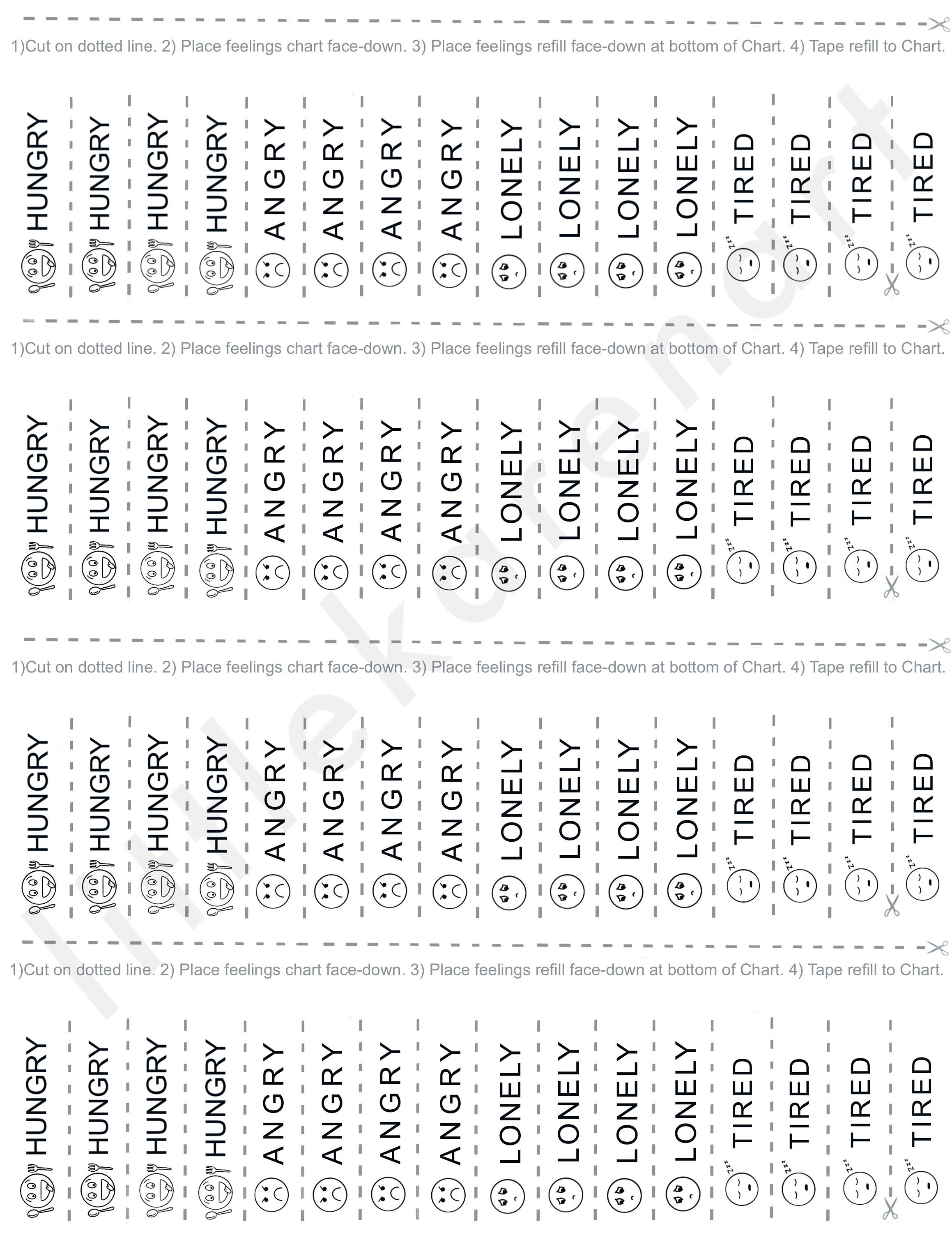 Choose-a-feeling: HALT Feelings Chart - Etsy