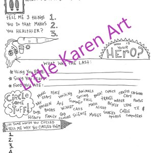 Pen Pal Activity Pages - Etsy